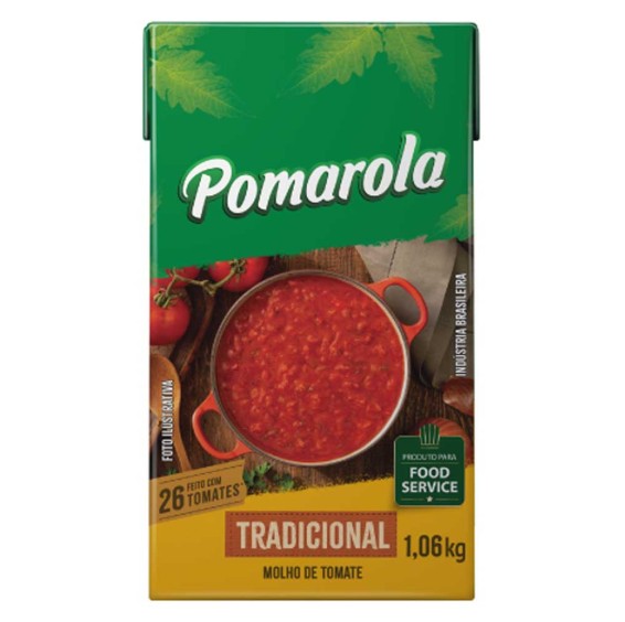Molho de Tomate Tradicional Pomarola TP 1,06kg