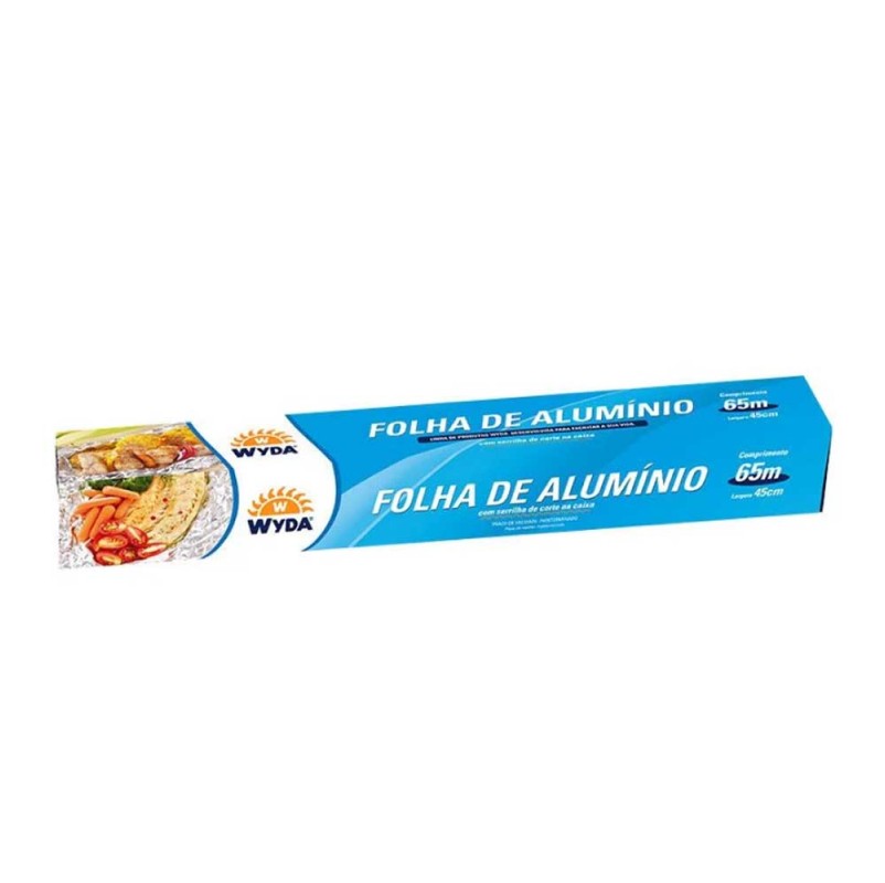Papel Alumínio Wyda Cxt 45cmx65mt