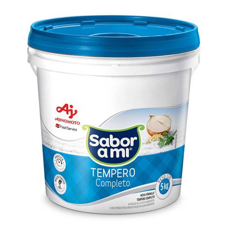 Tempero Completo sem Pimenta (Ajinomoto) Sabor Ami Balde de 5kg