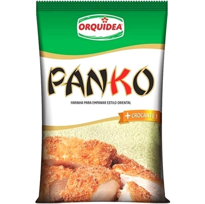 Farinha Flocada para Empanar Panko Orquídea Pacote de 1kg